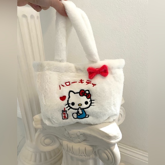 Hello Kitty | Bags | Hello Kitty Fuzzy Bag | Poshmark